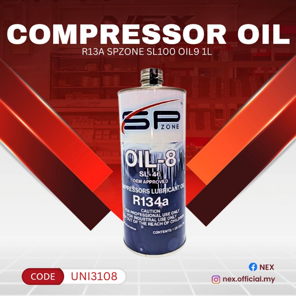 COMPRESSOR OIL R134a SPZONE SL100 OIL8 1L | Shopee Malaysia