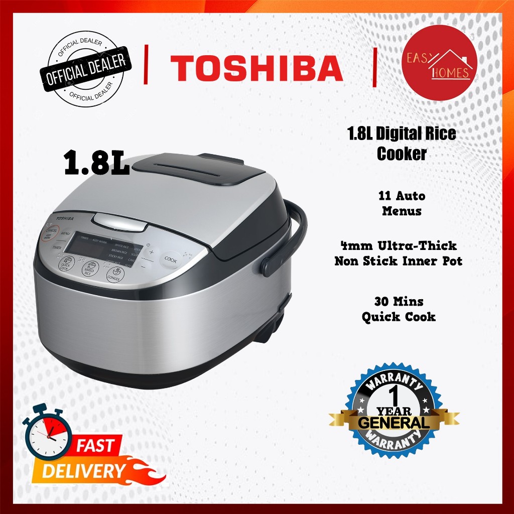 Toshiba Digital Rice Cooker (1.8L) RC-18DR1TMY(S) | Shopee Malaysia