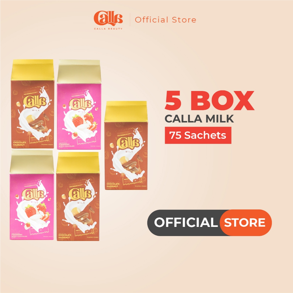 CALLA MILK | Combo 5 Box Susu Kambing Berperisa 5 Box 15 Sachet x 25 ...
