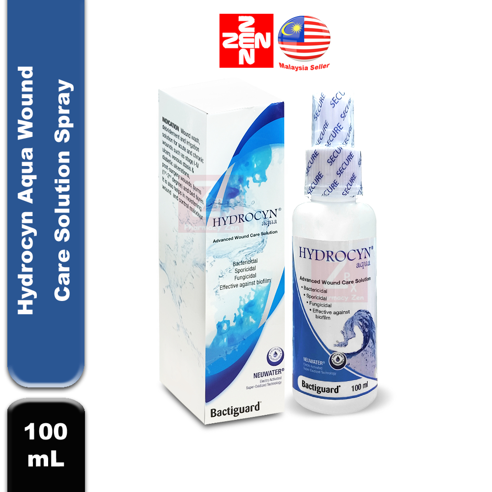 Hydrocyn Aqua Wound Care Spray 100ml Hypochlorous Acid Wash | Shopee ...