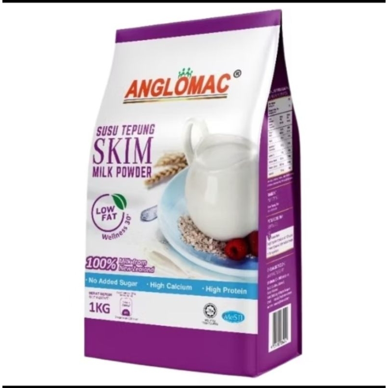 ANGLOMAC Susu Tepung Skim Milk Powder 1kg | Shopee Malaysia
