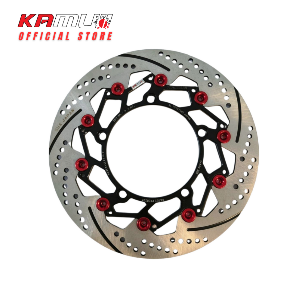KAMUI Alloy Cnc Front Floating Brake Disc Red Pin Xmax250 (298mm ...