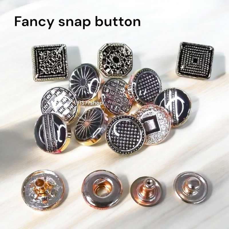 [ 12 SET ] with tools/ 12mm- Butang Baju Melayu / Butang Ketip/ Butang ...