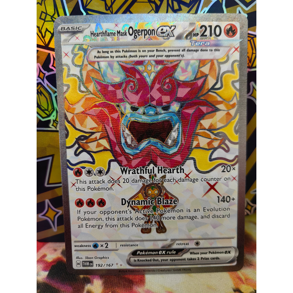 Hearthflame Mask Ogerpon ex - 192/167 - SV06: Twilight Masquerade (TWM ...