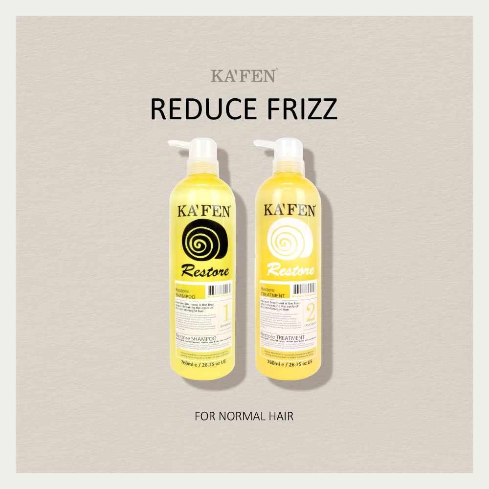 【台湾总公司】KAFEN Snail Restore Shampoo/Treatment 250ml/760ml Damaged Split ...