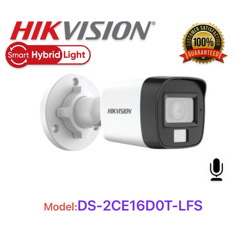 Hikvision 2MP Smart Hybrid Light Fixed Mini Bullet Camera DS-2CE16D0T-LFS | Shopee Malaysia