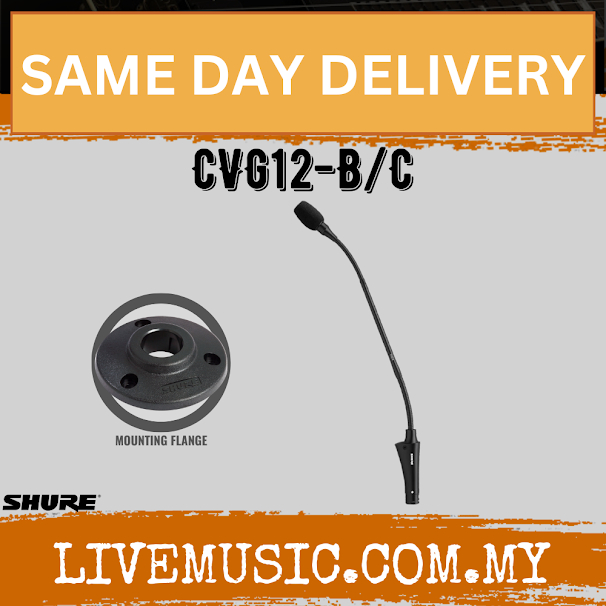 Shure CVG12-B/C Centraverse Cardioid Gooseneck Microphone ( CVG12BC / CVG12 B/C ) | Shopee Malaysia