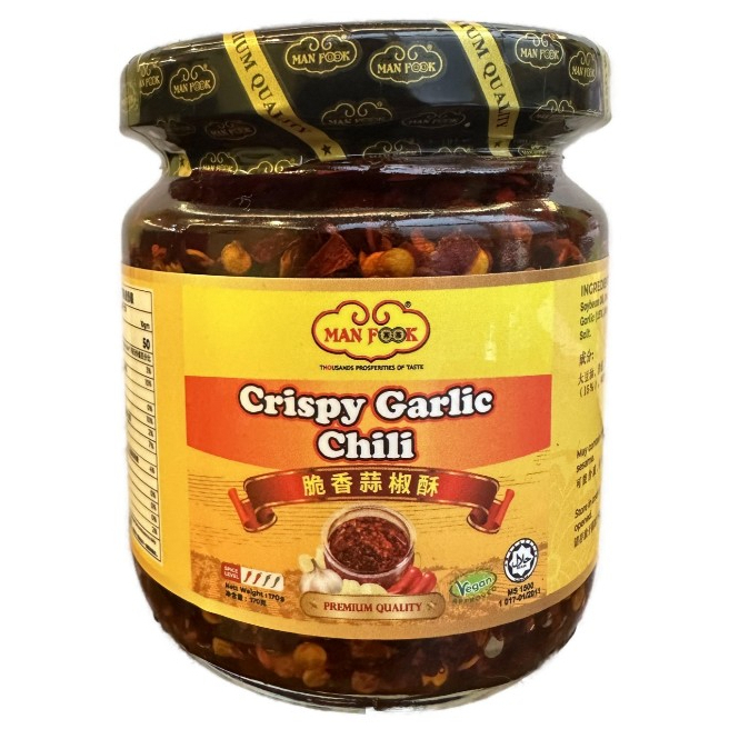 MAN FOOK Crispy Garlic chili 170gm (BTL) | Shopee Malaysia