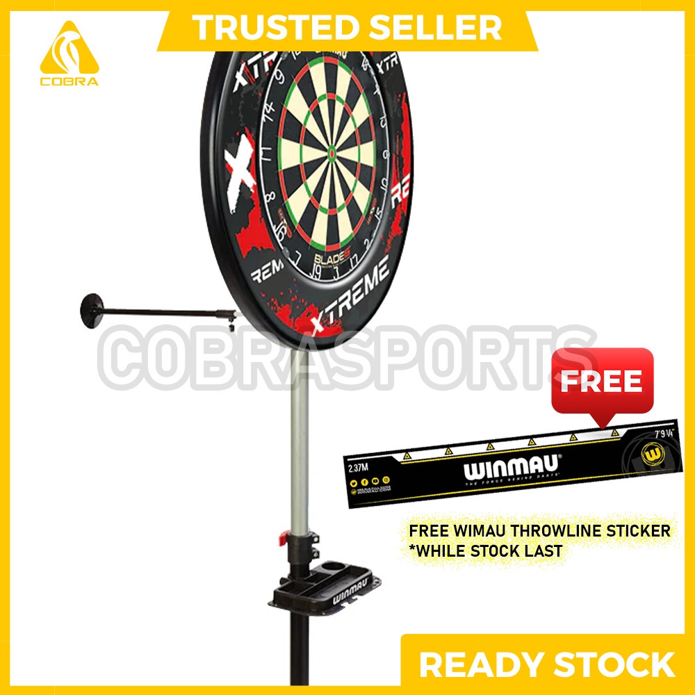 {FREE OCHE LINE STICKER} Winmau Dart Competition Xtreme Dartboard Stand ...