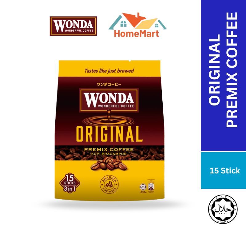 Wonda Premix Coffee 3 in 1 Original 23g x 15s | Shopee Malaysia