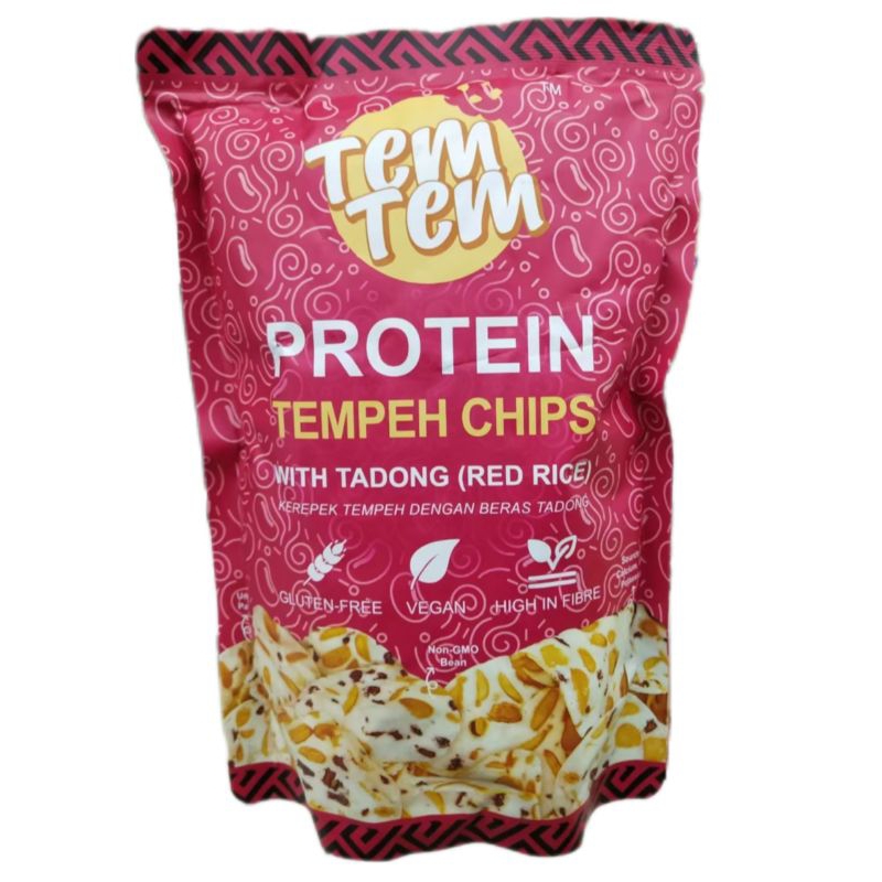 Tempeh Chips Tem Tem Protein Tempeh Chip Red Rice Vegan Tadong High ...