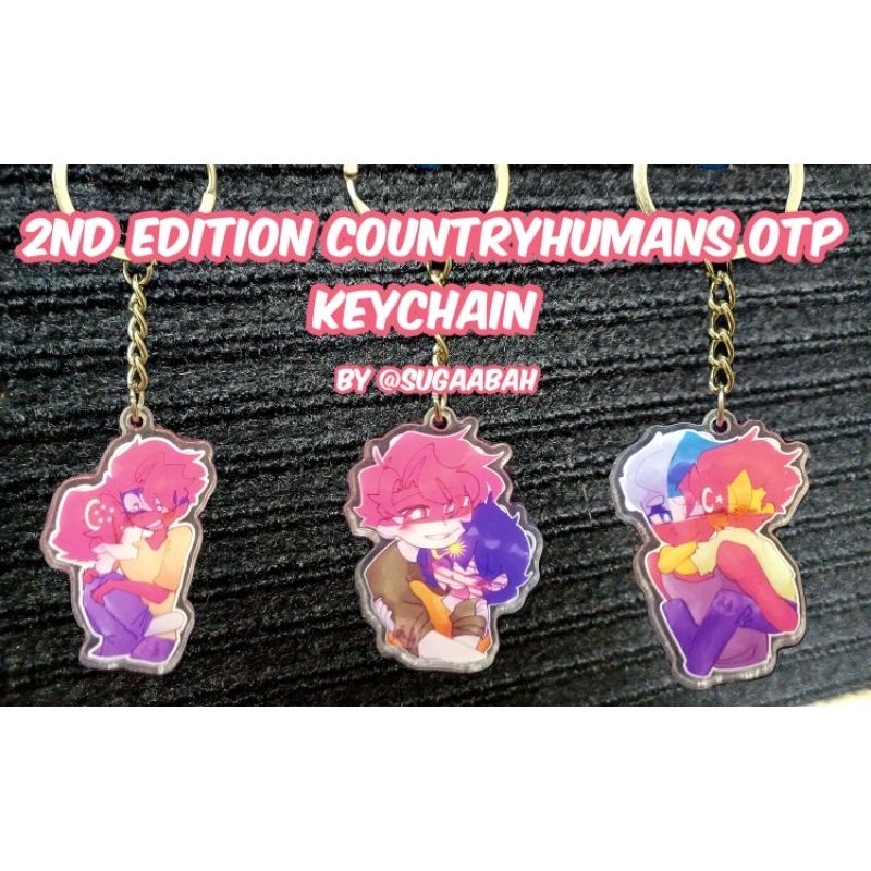 2nd Edition Countryhumans OTP Keychains | Shopee Malaysia