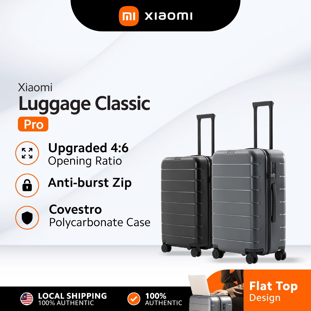 Xiaomi Luggage Classic Pro | 20/24/26/28 Inches | Anti-Burst Zip ...