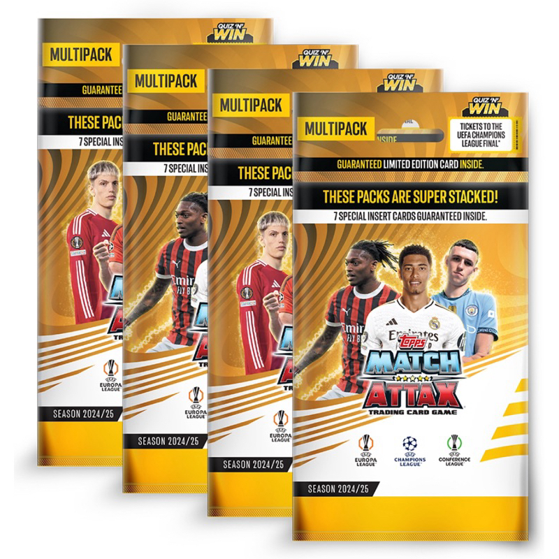 Topps India | Match Attax 2024/2025 | Multipack | 20 Cards Per Pack | 1 ...