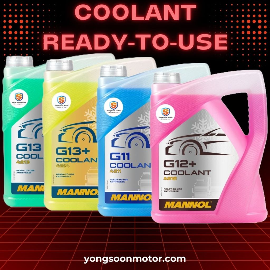 MANNOL COOLANT READY-TO-USE ANTIFREEZE 4211 (BLUE) 4212 (RED) 4213 ...
