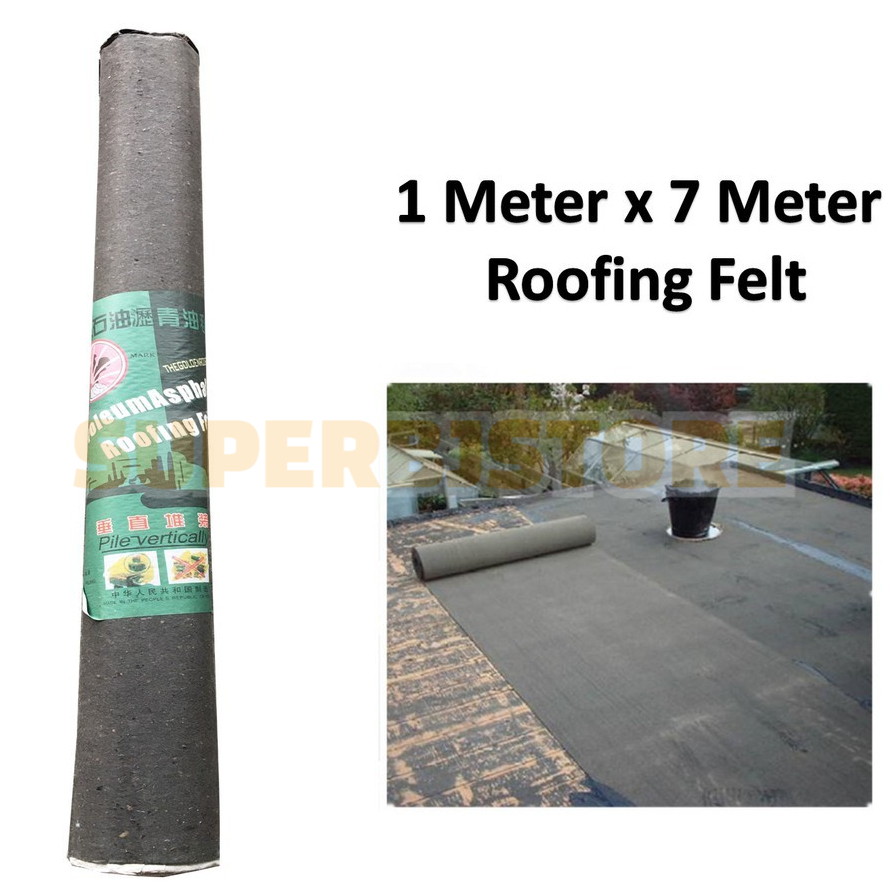 7M Heavy Duty Tarred Waterproof Roofing Felt Underground protection ...