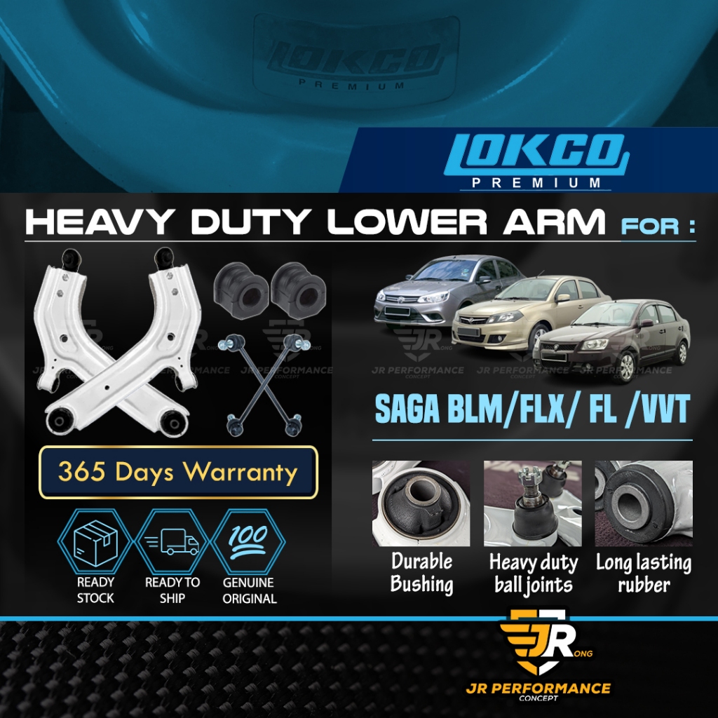 Lokco Lower Arm / Stabilizer Link / Stabilizer Bush Lokco Saga Lower ...