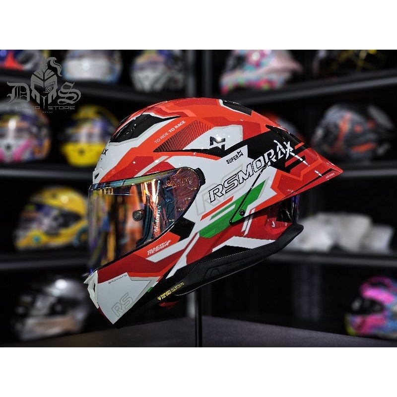 Original Rsmorax (Motorax) R50s Pro Fano Full Face Helmet | Shopee Malaysia