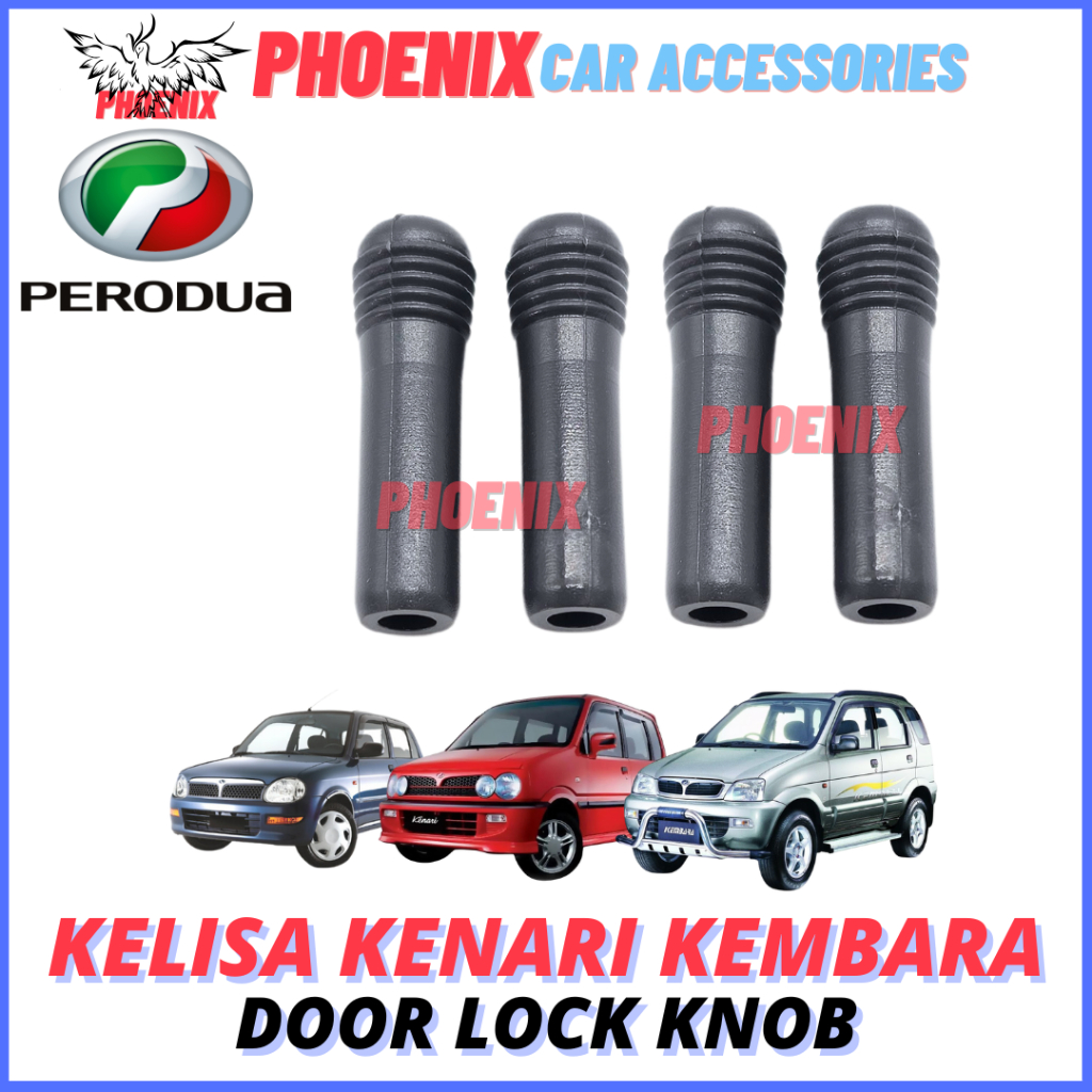 PERODUA KELISA / KENARI / KEMBARA Car Door Lock Knob Base Batng Pintu ...
