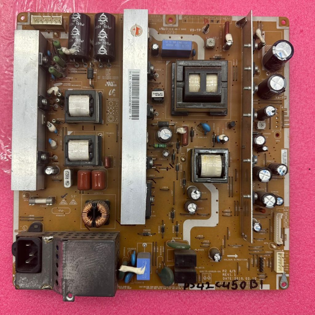 🔥USED🔥 SAMSUNG PLASMA TV PS42C450B1 POWER BOARD BN44-00329A MAIN BOARD ...