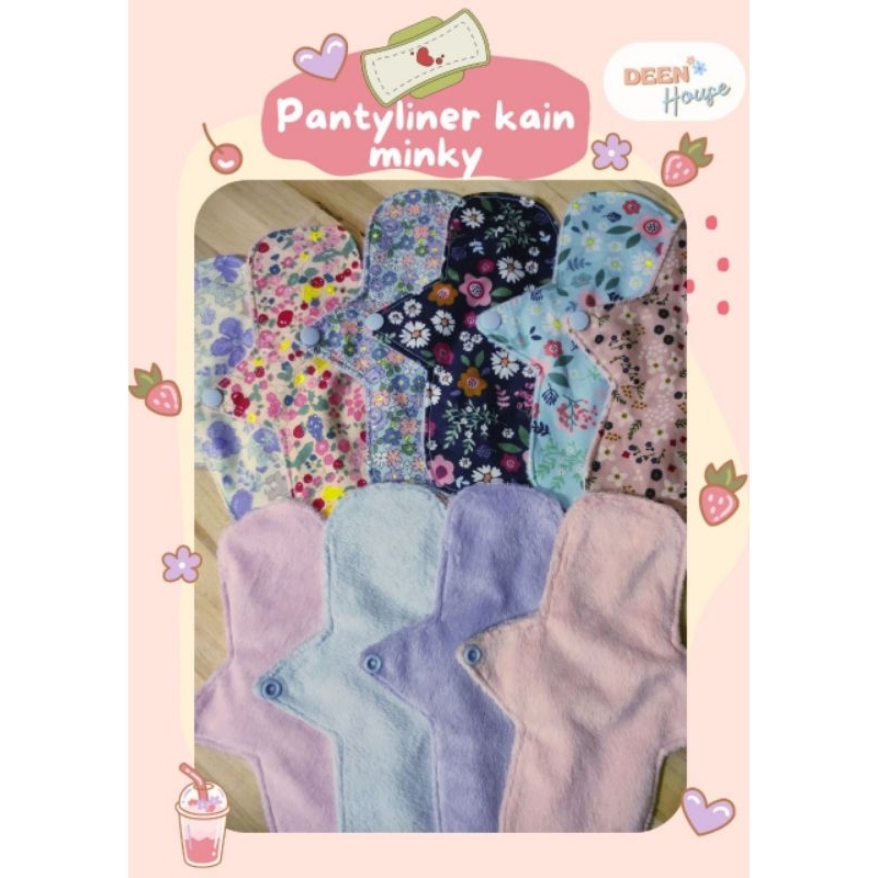 🔥HOT DEAL🔥 Pantyliner kain MINKY 20cm | reusable pantyliner ...