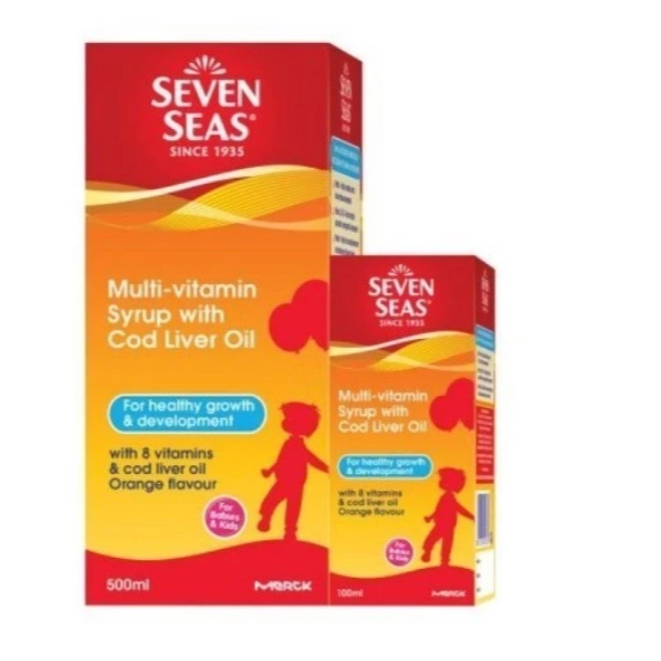 Seven Seas Multivitamin Syrup with Cod Liver Oil (500ml) [Free 100ml ...