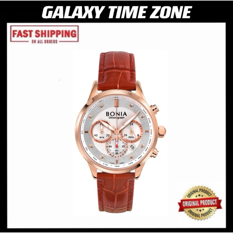 Bonia Women Chronograph BNB10802-2517C Sapphire Crystal Glass Quartz ...