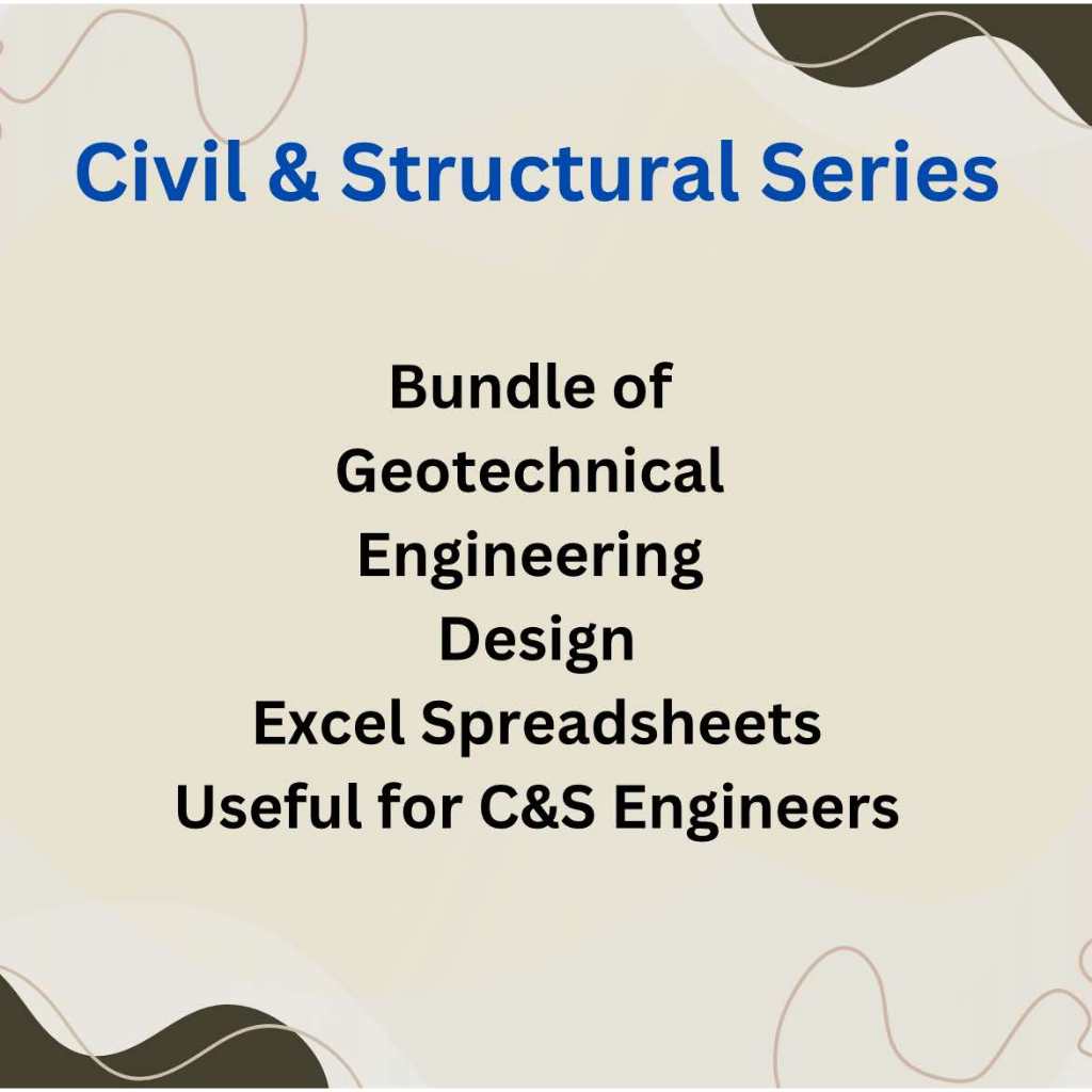 🔥C&S Series - Bundle of Geotechnical Engineering Design Excel ...