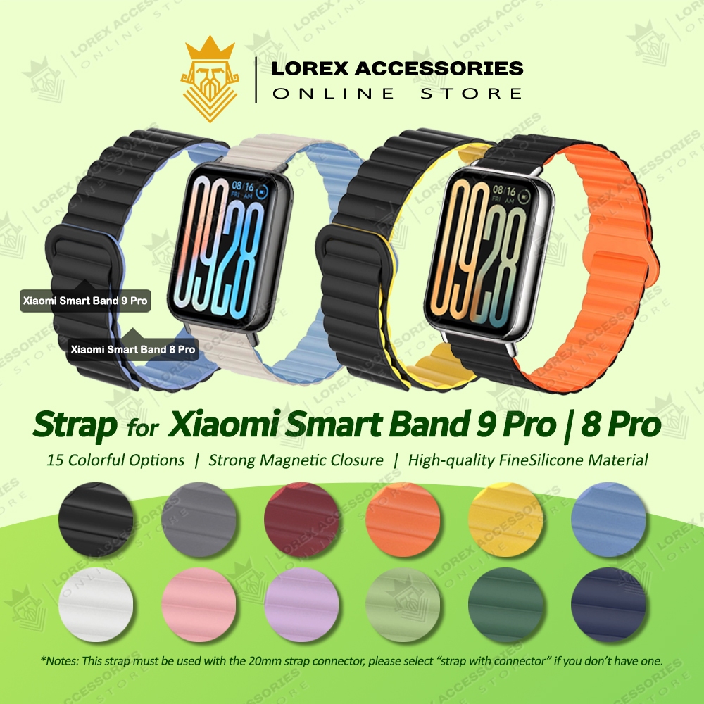 Strap for Xiaomi Smart Band 9 Pro / 8 Pro, Strong Magnetic Strap 20mm ...