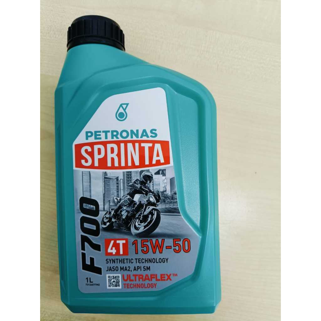 WAJAH TERBARU!!! PETRONAS SPRINTA F700 15W-50 SEMI SYNTHETIC 4T ...