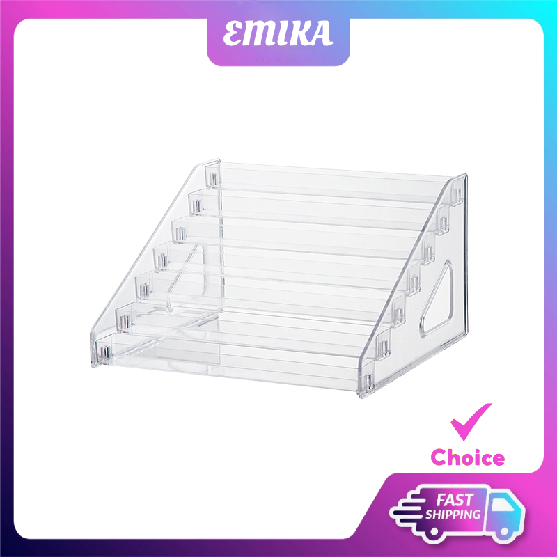 Emika Choice Acrylic Nail Polish Gel Display Rack 7 Layer Lipstick ...