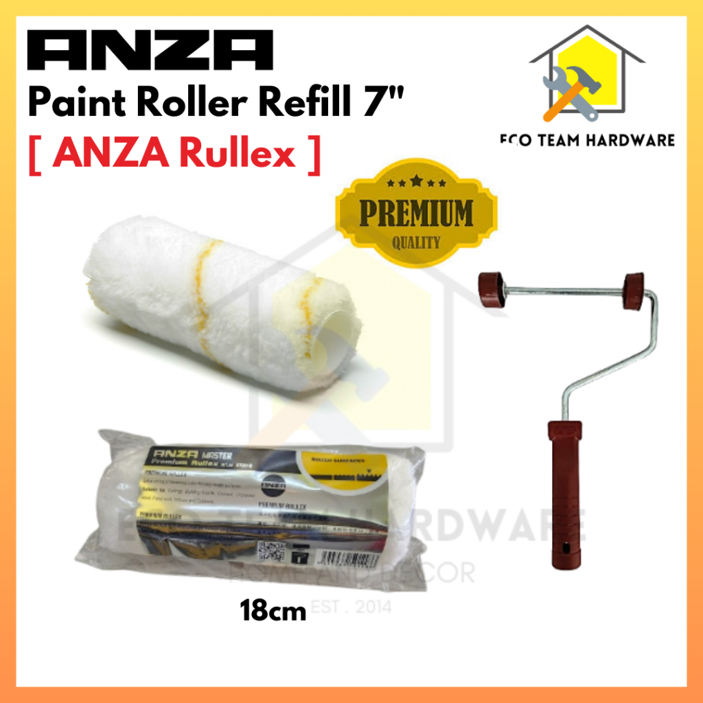 Paint Roller Refill 7inch 180mm ANZA / Cristin / STAG / Wool | Shopee ...