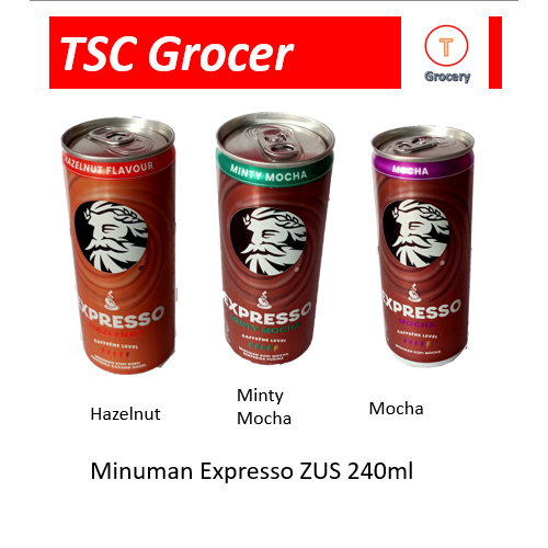 ZUS Kopi Expresso Mocha/Minty Mocha/ Hazenut 240ml | Shopee Malaysia