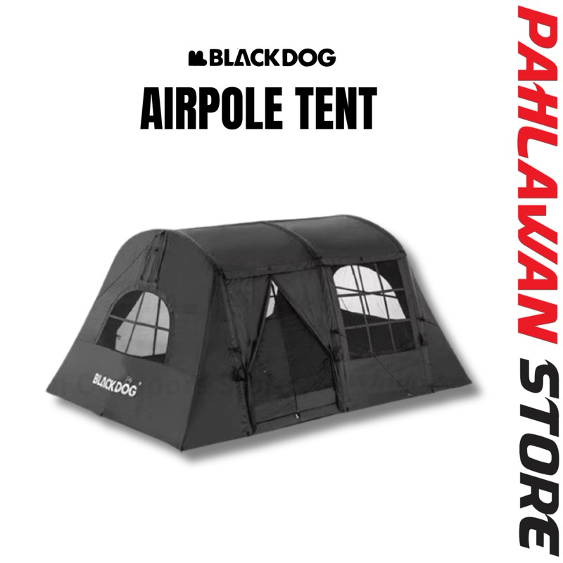 Blackdog Inflatable Airpole Tent 2-4 Person Camping Picnic Automatic ...