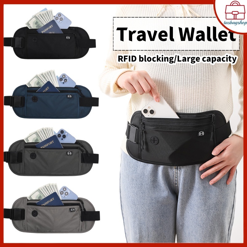Tasbagshop-Secure Travel Money Waist Bag Large Capacity Waterproof Anti ...
