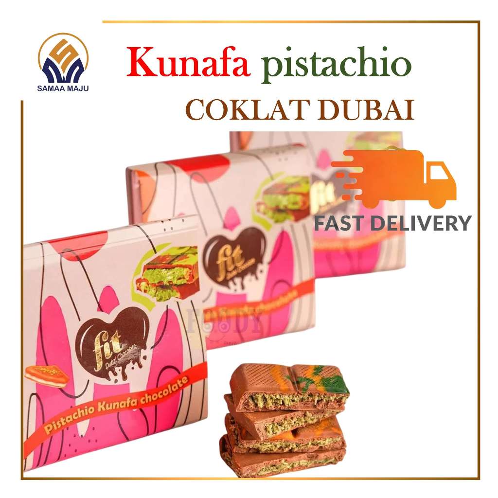 Coklat Kunafa Dubai 80g -100g Asli Diimport dari Du - Food, Chocolate ...