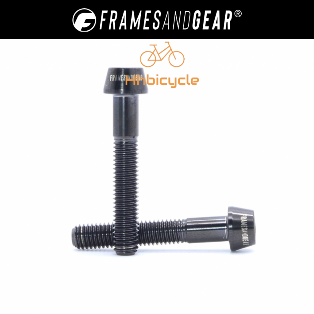 FRAMESANDGEAR SCREW DISTANCE MOUNT TI-BOLTS M5*30/35 BLK 2PCS | Shopee ...