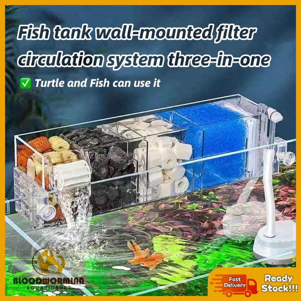 Jeneca Aquarium Top Filter Box / Acrylic Hang On Multi Slot Sump Filter ...