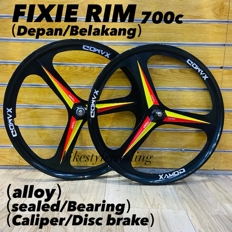 Ready Stock Rim Fixie 700c/Sport rim fixie/Fixie rim tiga batang/Sport ...