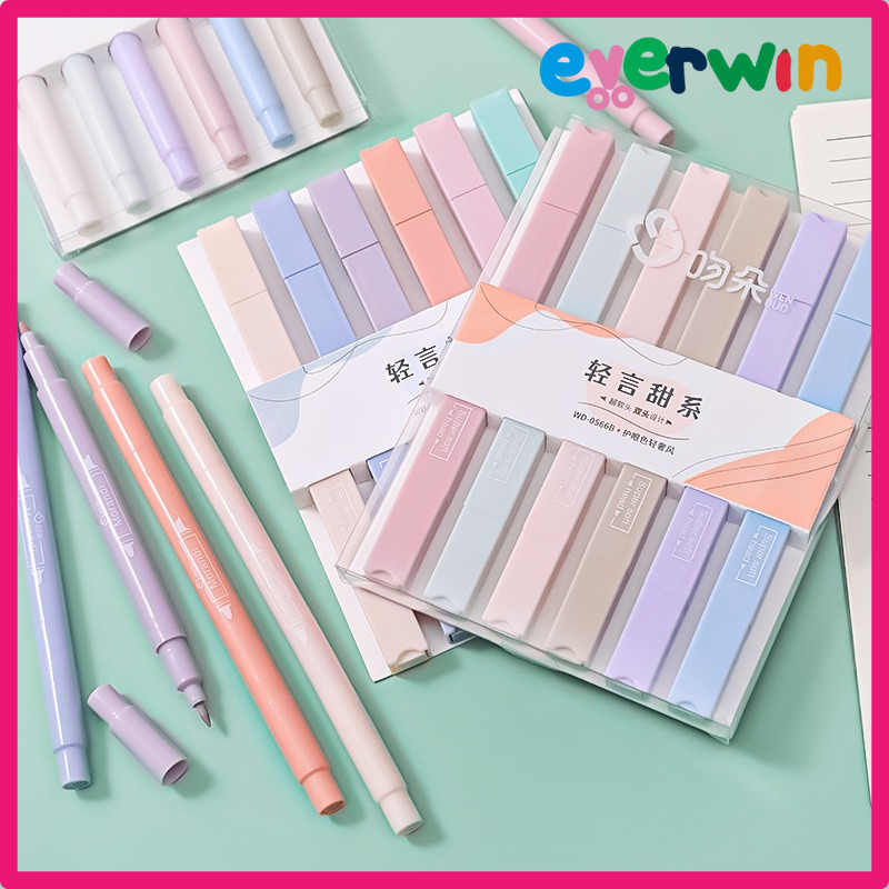 【EWW】Pastel Colour Highlighter Set 6pcs/Set Ins Eye Protection ...