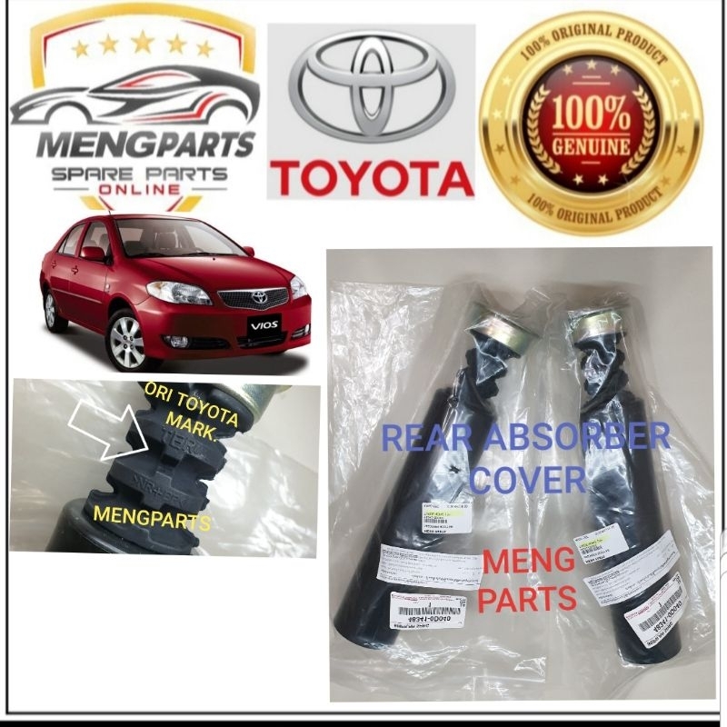 ORIGINAL TOYOTA VIOS NCP42 REAR ABSORBER COVER ABSORBER BOOT 48341 ...
