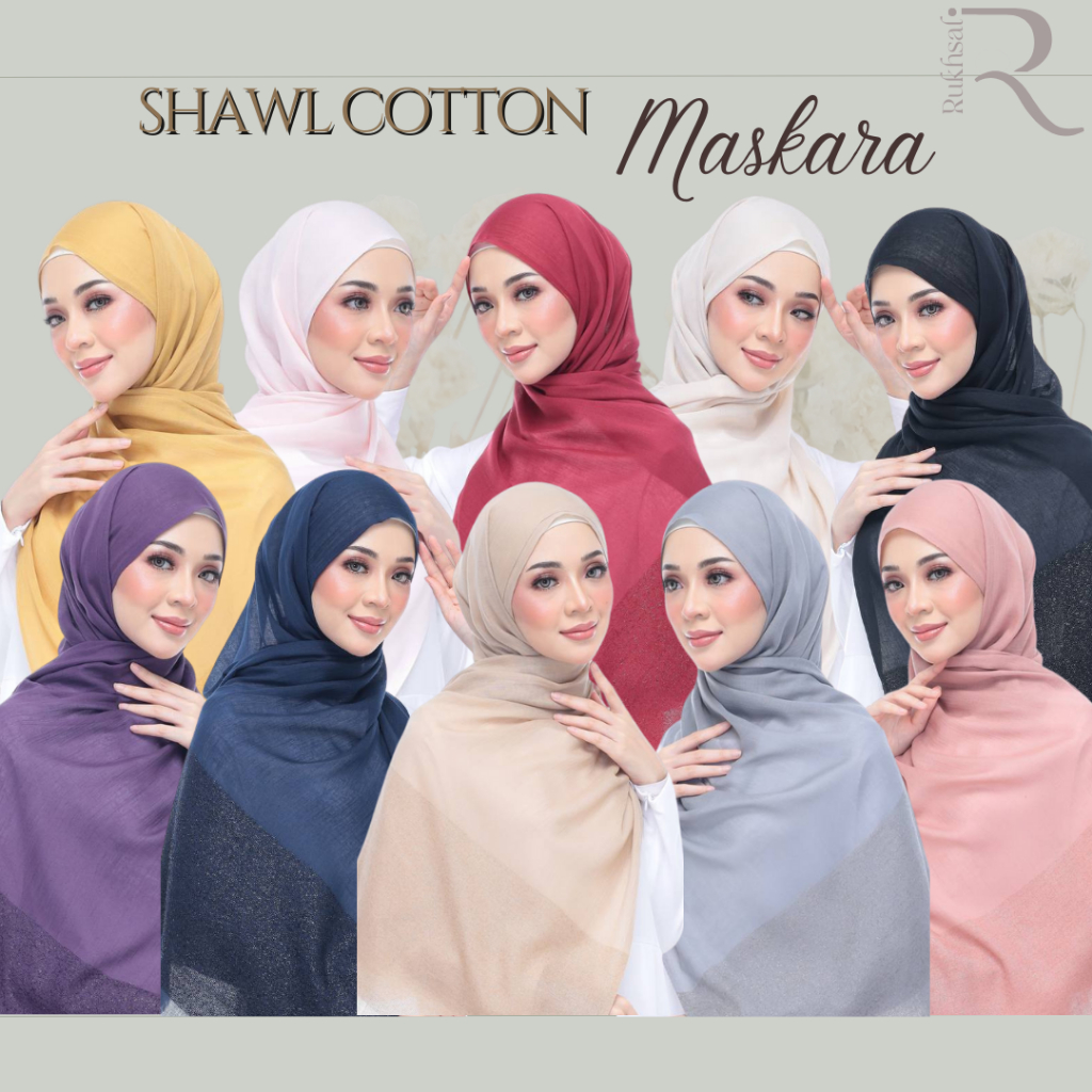 🎀 SHAWL COTTON VOILE MASKARA [SPECIAL OFFER!] 🎀 | Shopee Malaysia
