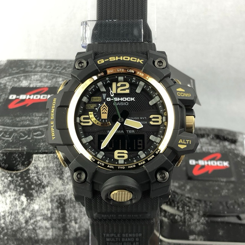 Casio G-Shock Black Gold Mudmaster Tough Solar Triple Sensors GWG ...
