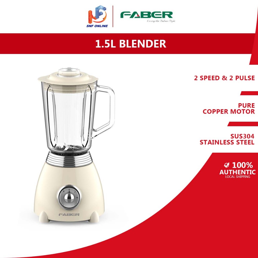 Faber 1.5L Mesin Pengisar Elektrik Blender Vintage Series FBG-V515 ...