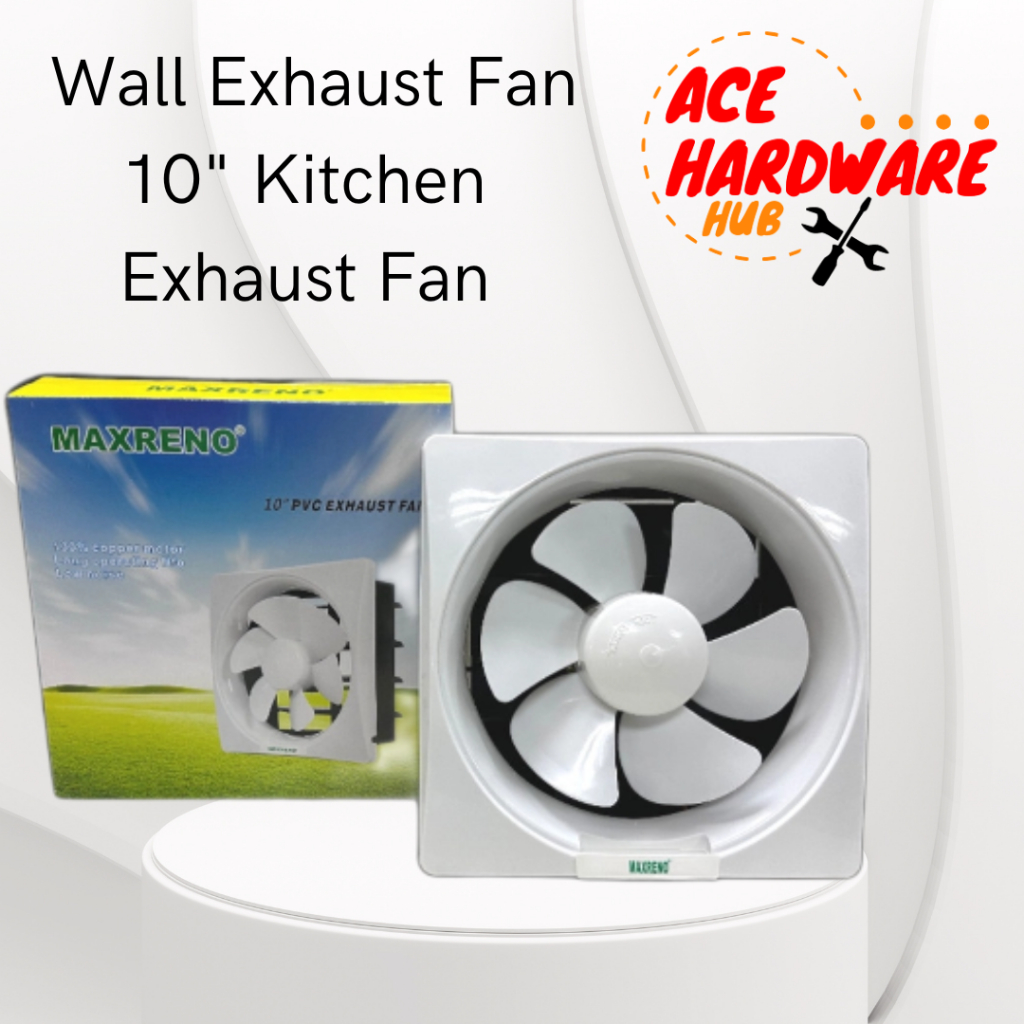 Maxreno Wall Exhaust Fan 10" Kitchen Exhaust Fan / Toilet Exhaust Fan ...