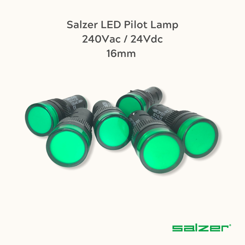 Salzer 16mm LED Pilot Lamp 240Vac / 24Vdc | Shopee Malaysia