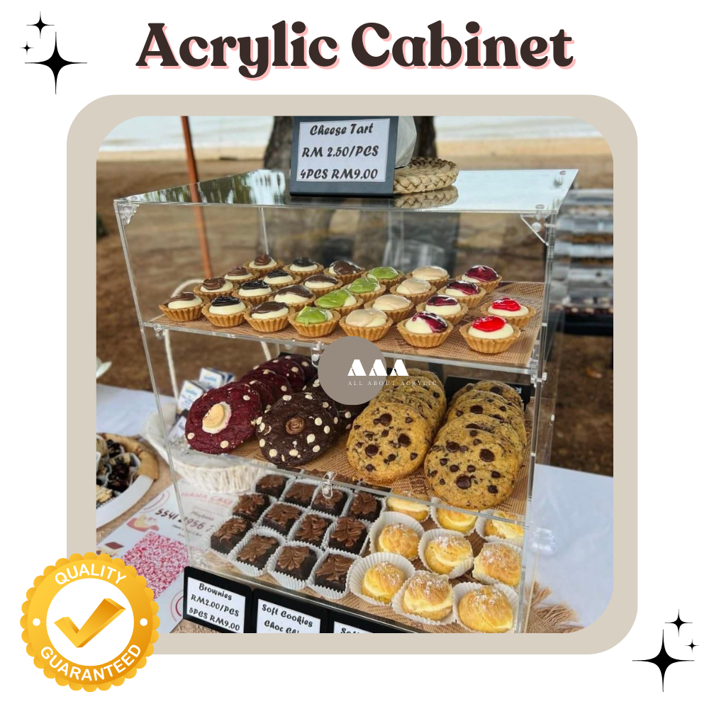DIY Acrylic Cabinet Donuts/Cupcake/Pastry/Breads Acrylic Display Rack ...
