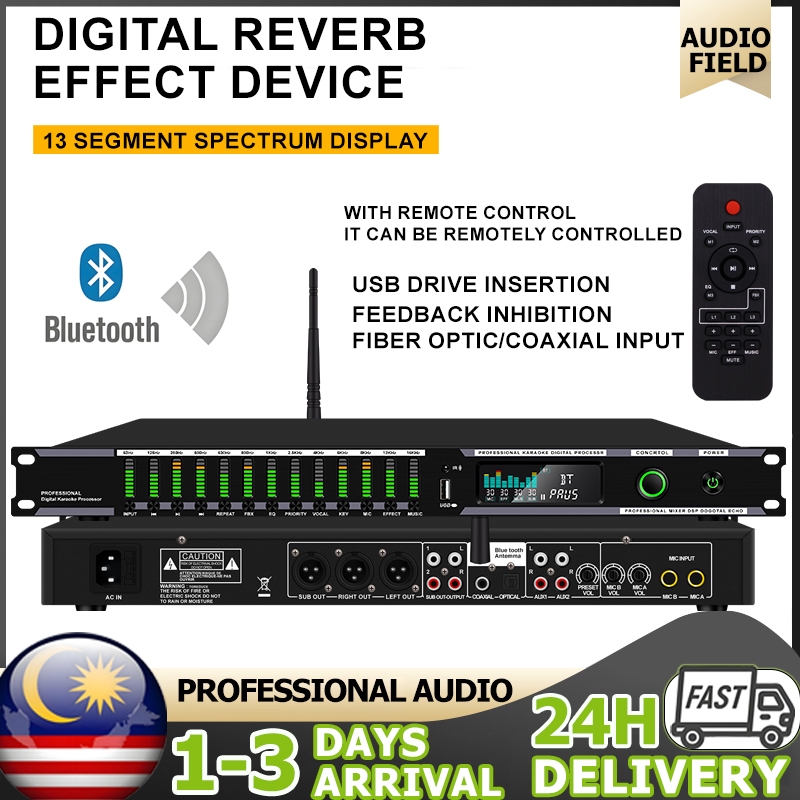 Professional Ktv digital equalizer preamplifier effects device audio ...