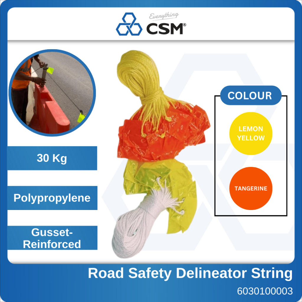 Safety Reflective Delineator Heavy Duty Premium Waterproof String Rope ...