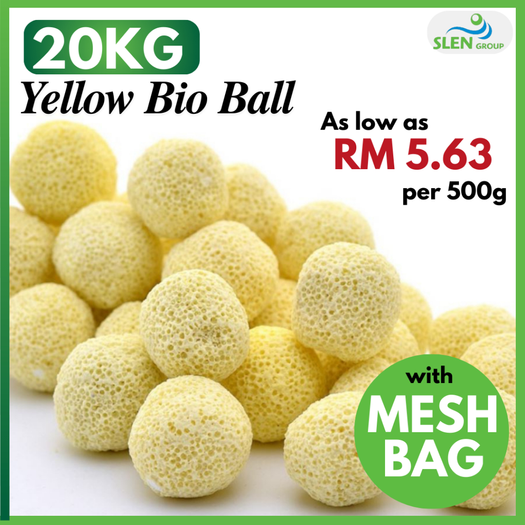 SLEN 20 KG 1 Guni Porous Bio Filter Ball Aquarium Bio Filter Media Ball ...